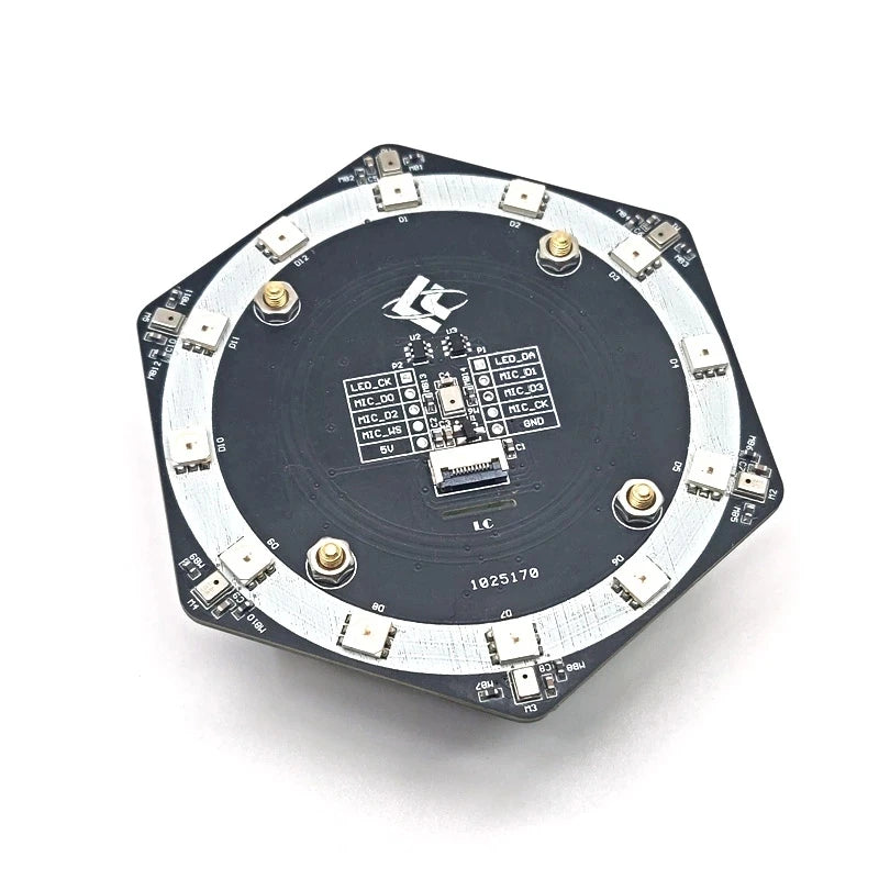 Custom 6+1 I2S Microphone Array Module voice recognition programable R – Lonten Tech