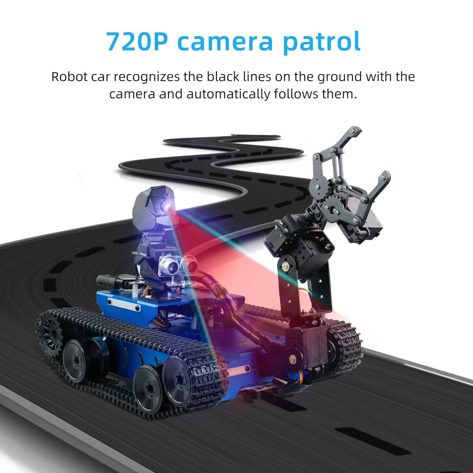Custom Wireless remote control AI smart robot tank with Raspberry Pi 4 ...