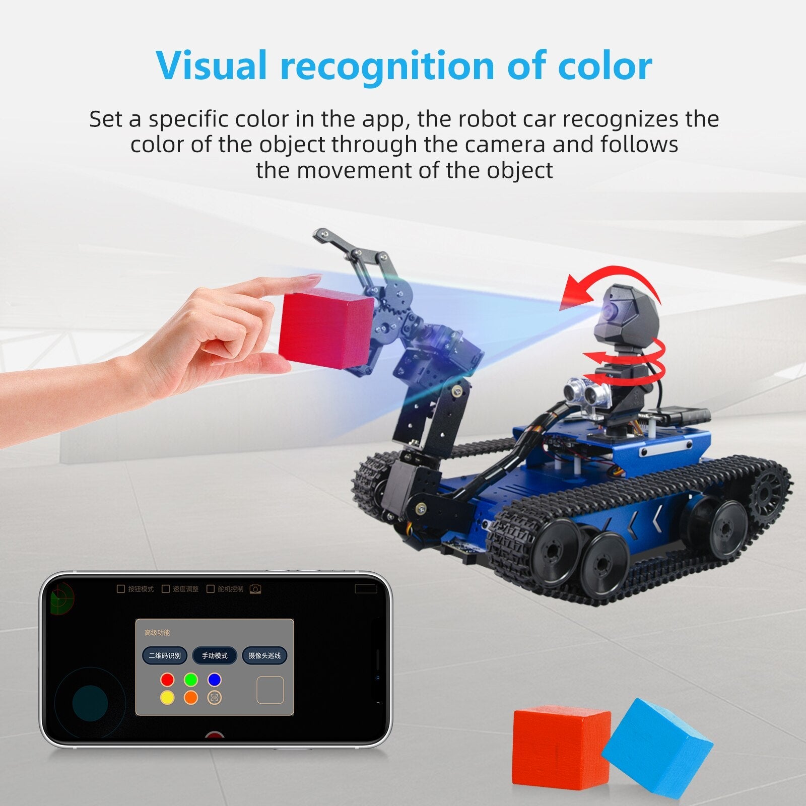Custom Wireless remote control AI smart robot tank with Raspberry Pi 4 ...