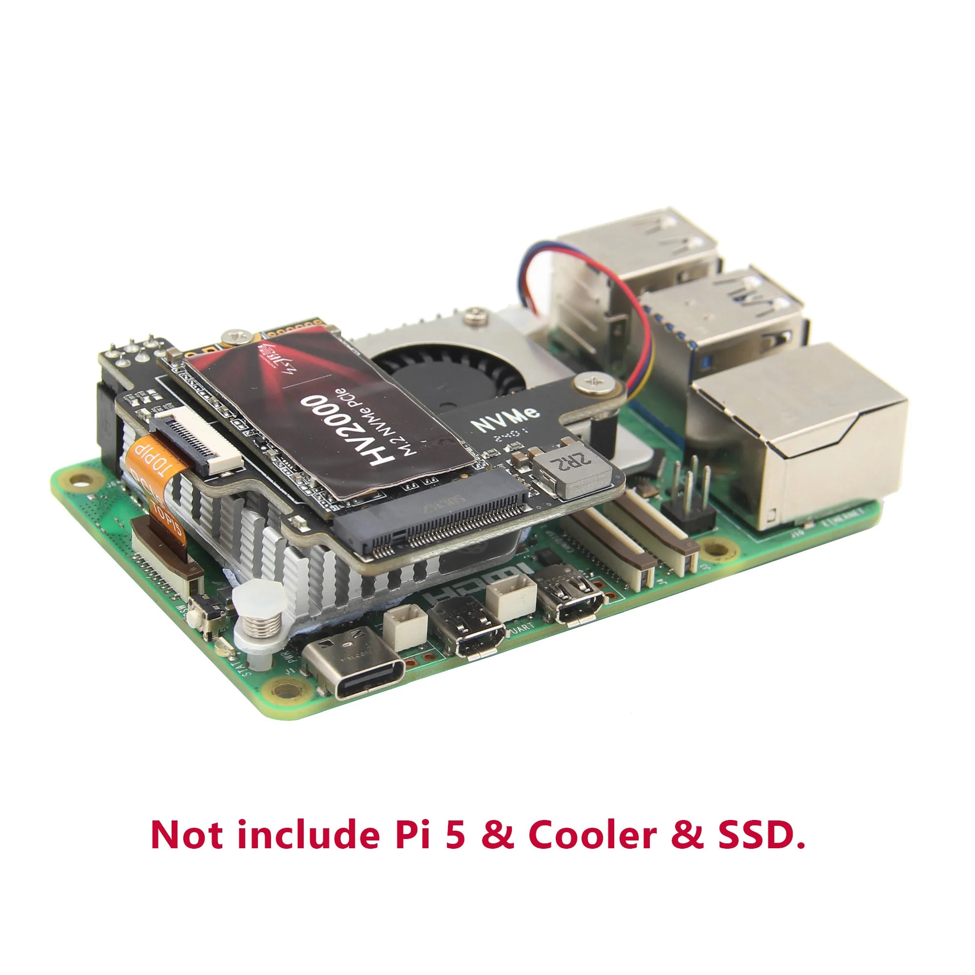 Custom X1003 Pcie M.2 NVMe SSD 2242 Board for Pi 5 – Lonten Tech