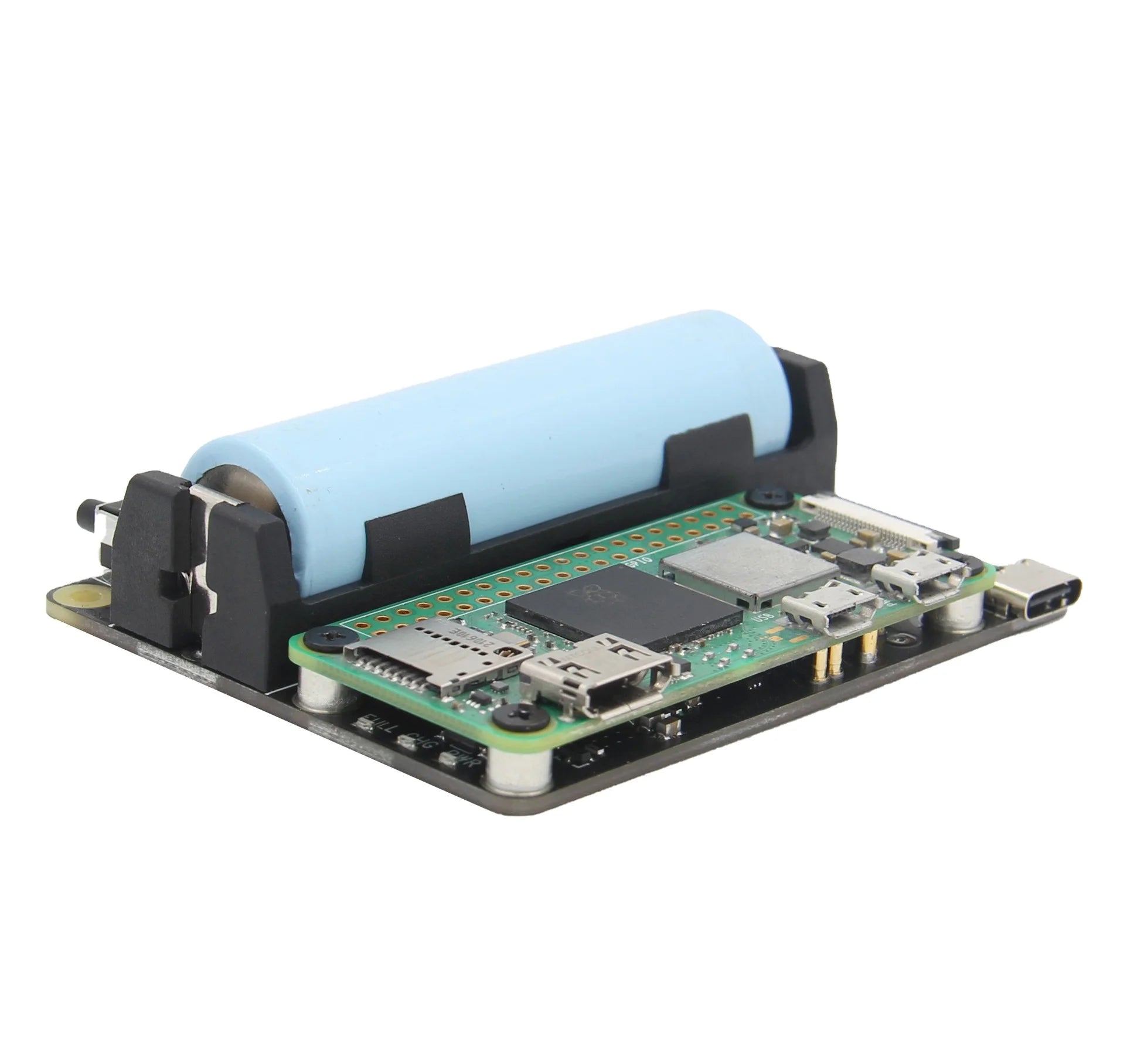 Custom Raspberry Pi Zero 2 W / Zero W 18650 UPS & USB HUB Shield ...