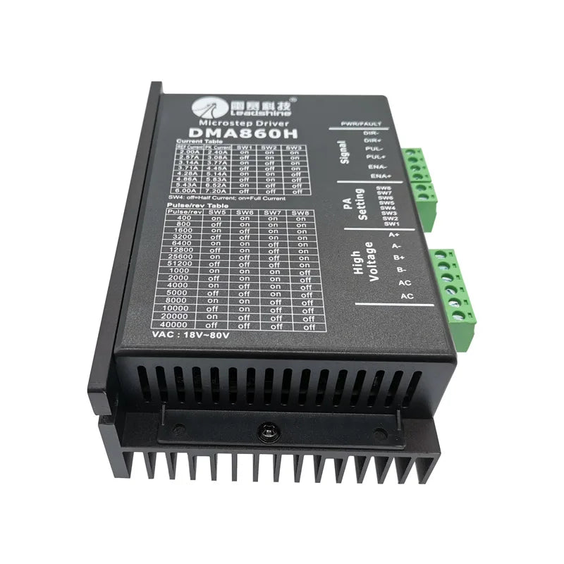Custom Leadshine DMA860H step driver DSP microstep driver 2 phase AC18 ...