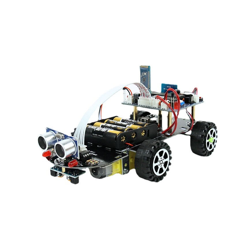Intelligent Car Tracking Ultrasonic Obstacle Avoidance Bluetooth Light ...